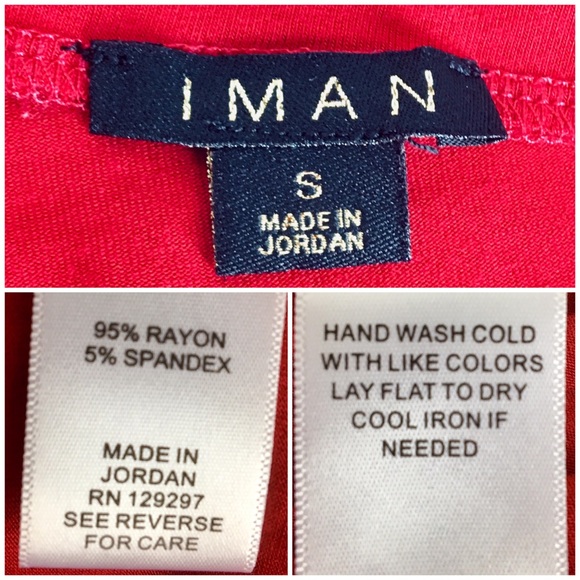 IMAN | Tops | Iman Red Top Wnecklace Sz S | Poshmark